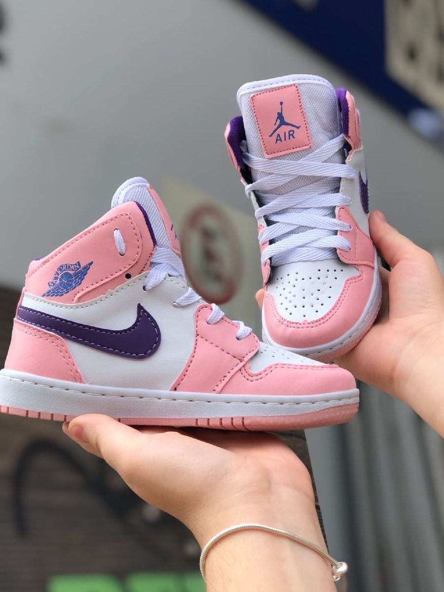 Tênis Jordan Infantil Cano Longo | Calçado Infantil para Meninas Nunca ...