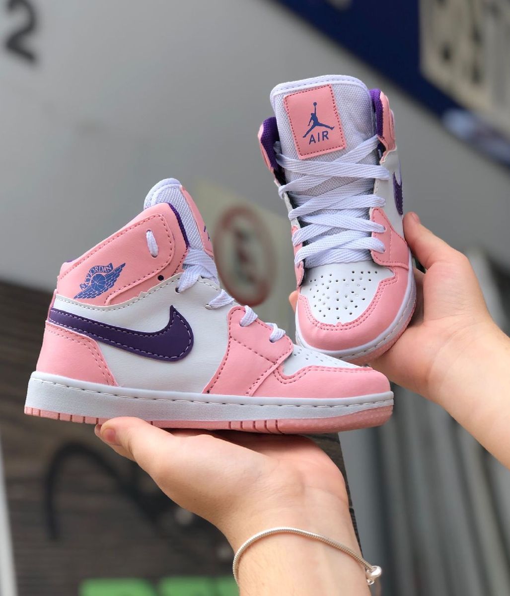 Tênis Jordan Infantil Rosa Bb | Calçado Infantil para Meninas Nunca ...