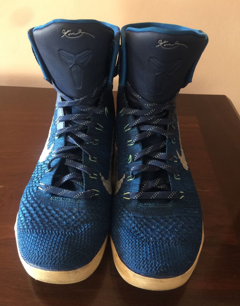 Tênis Kobe Bryant 9 Elite Brave Azul Original Tam 11 Us / Pequenos Detalhes No Forro Interno ...