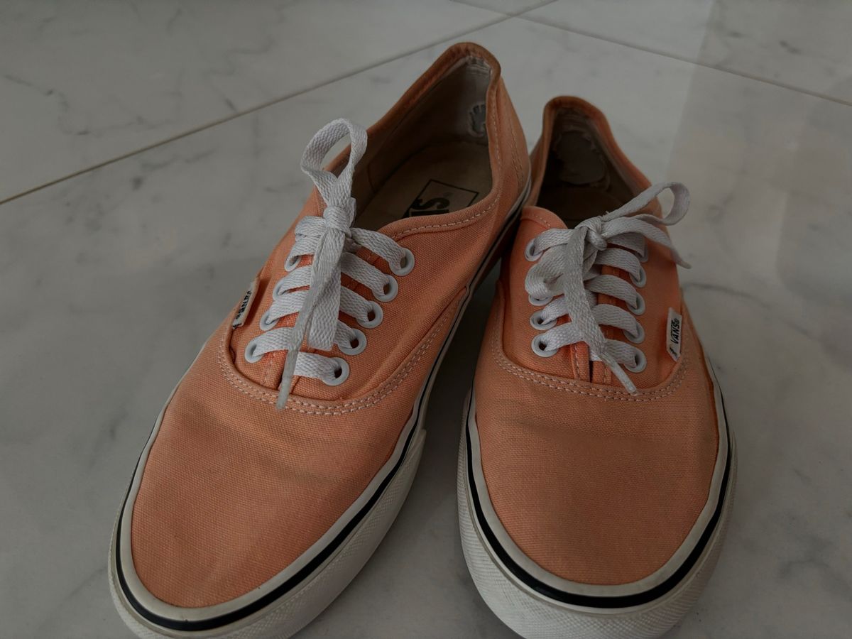 Tênis Laranja Vans 37 | Tênis Feminino Vans Usado 108394246 | enjoei