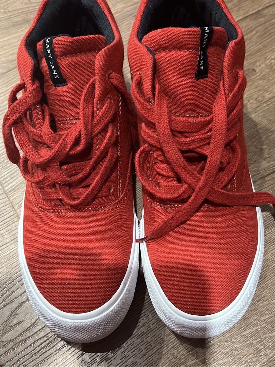 Tenis Mary Jane Cano Alto Novo | Tênis Feminino Mary Jane Nunca Usado 72214775 | enjoei