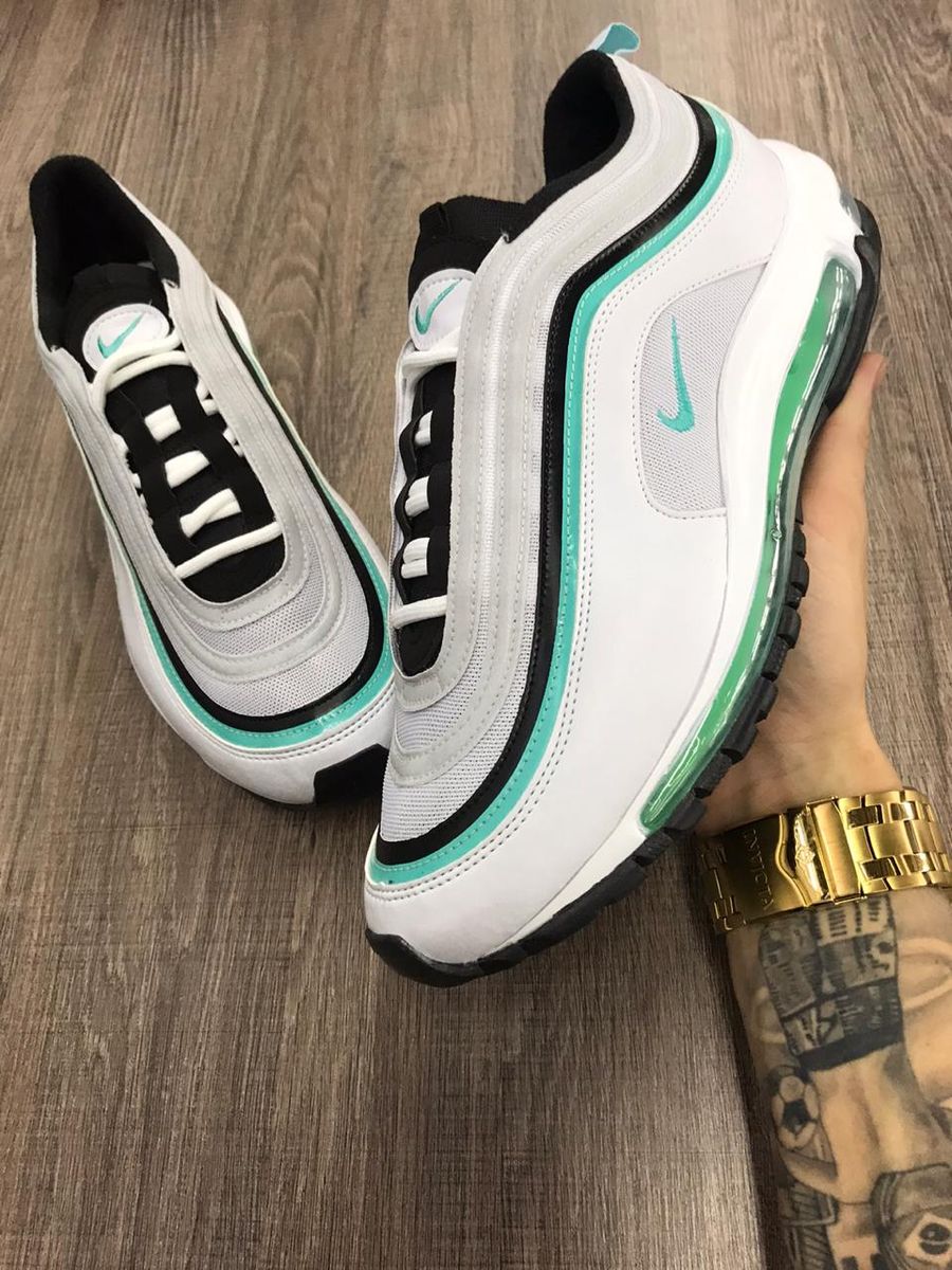 Tênis Masculino Nike Air Max 97 Branco e Verde | Tênis Masculino Nike ...