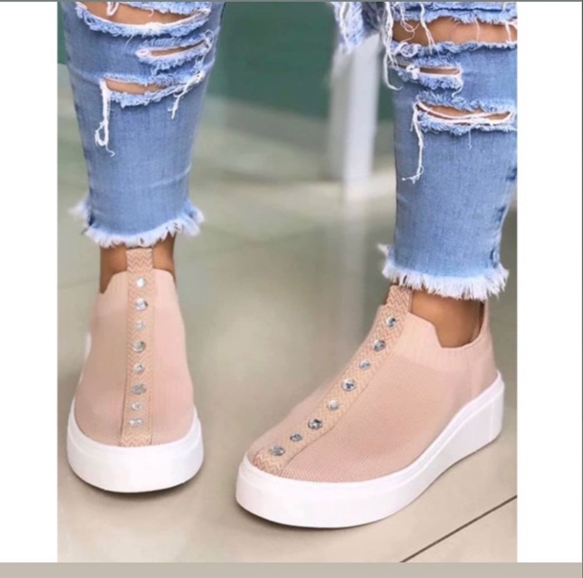 Tênis Meia | Tênis Feminino Dbshoes Nunca Usado 74266774 | enjoei