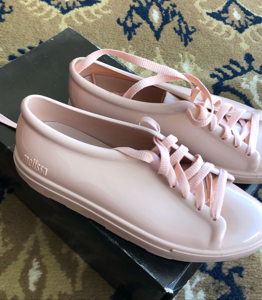 Tênis Melissa Be Rosa Claro Original | Tênis Feminino Melissa Usado ...