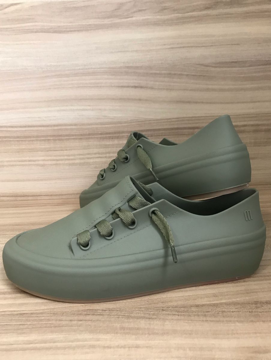 Tênis Melissa Verde Militar | Tênis Feminino Melissa Nunca Usado ... Tênis Melissa Verde Militar | Tênis Feminino Melissa Nunca Usado ...