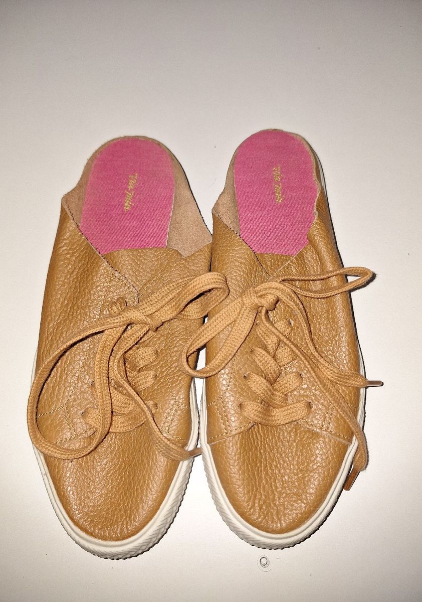 Tênis Mullet de Couro | Tênis Feminino Via Mia Usado 134847971 | enjoei