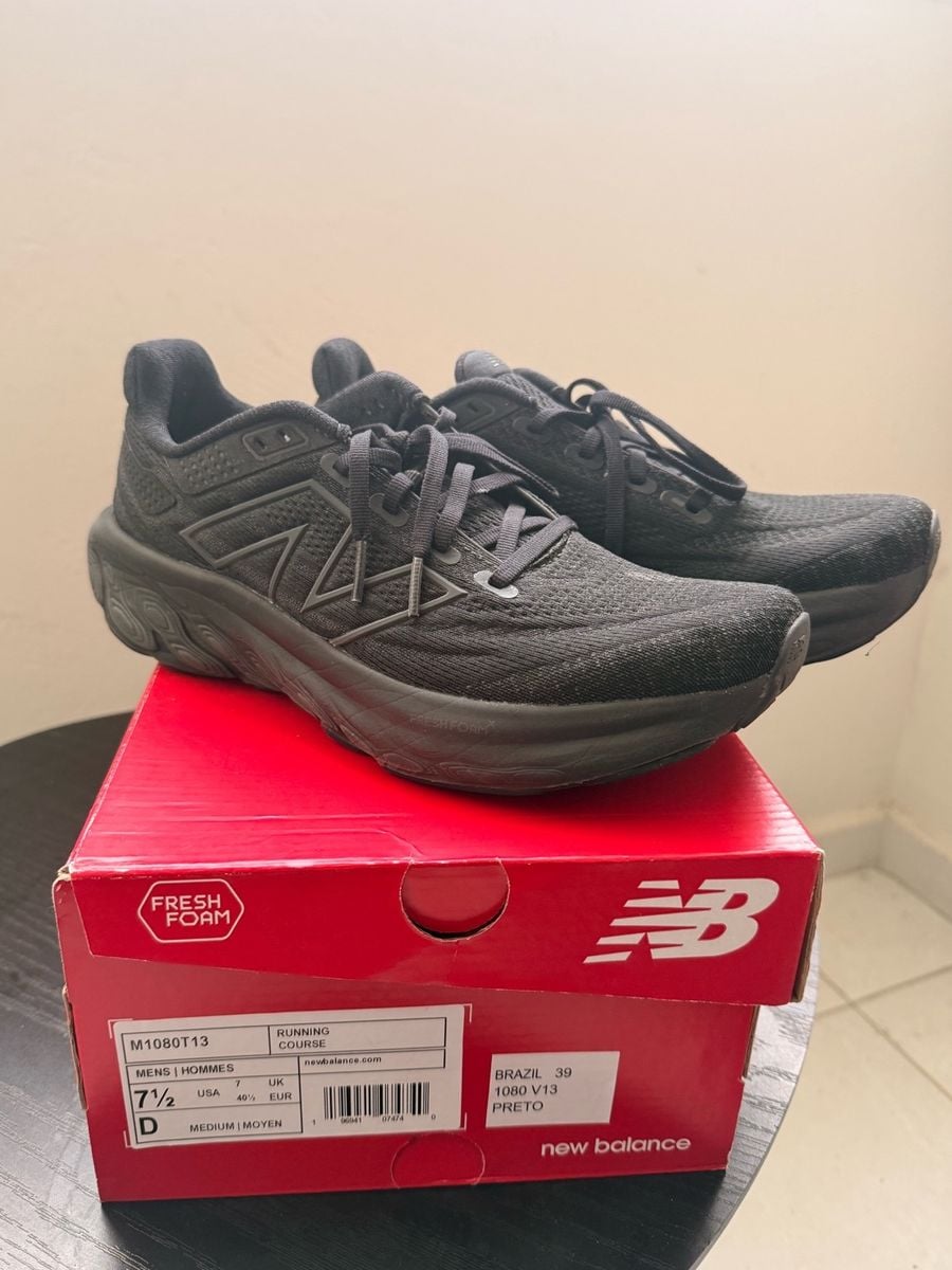 Tênis New Balance 1080 V13 Preto 39 | Tênis Masculino New Balance Usado ...