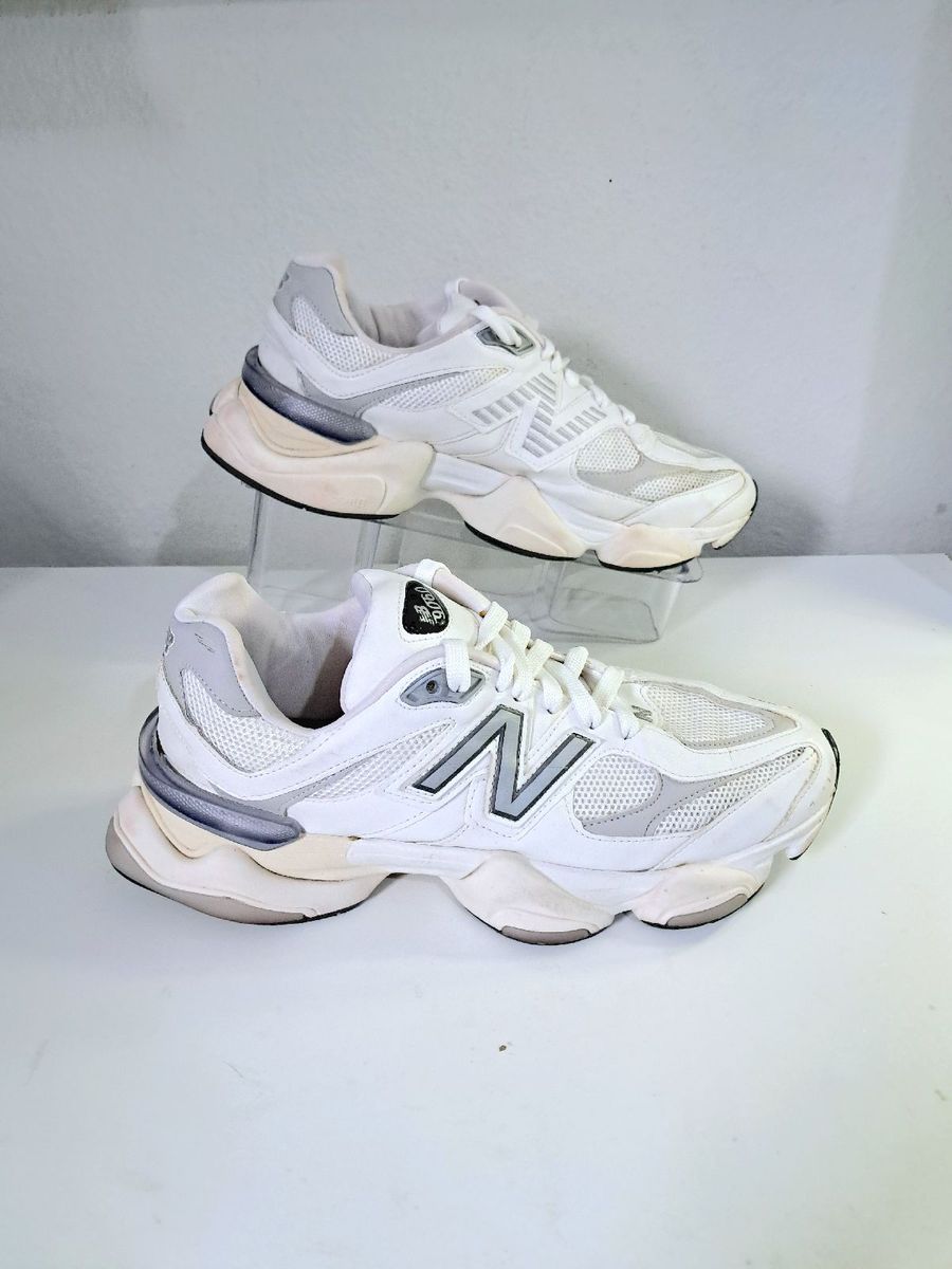 Tenis New Balance 36 Unisexx 9060 Branco Cinza Masculino Meninos ...