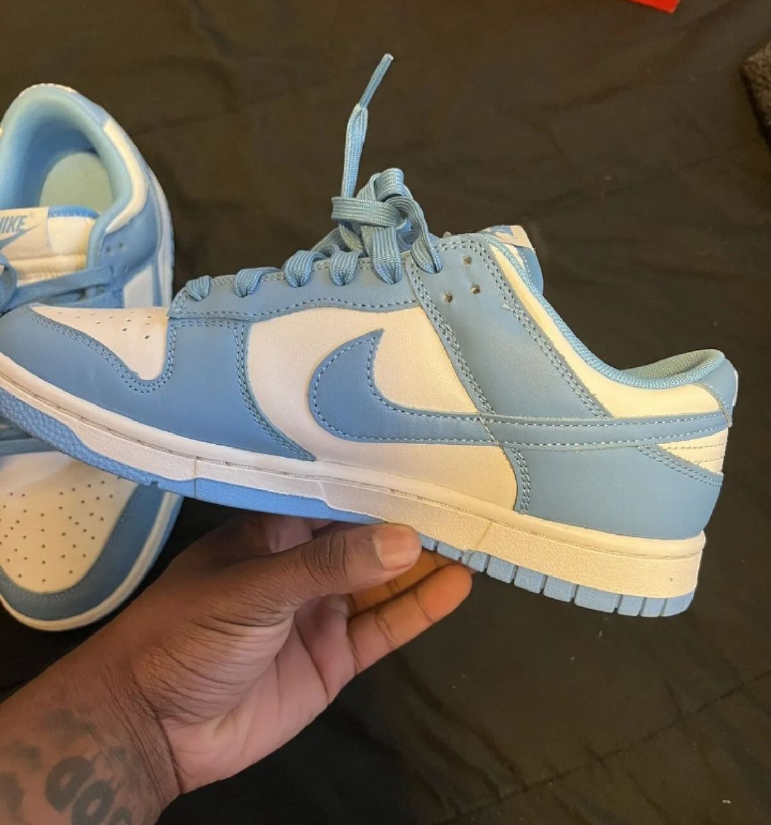 Tênis Nike Dunk Low Azul Bebê Original Usado | Tênis Masculino Nike ...