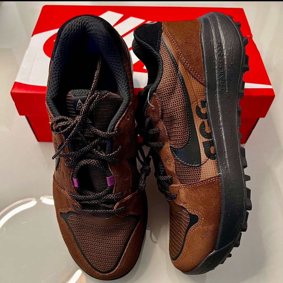 Tênis Nike Acg Lowcate, Na Colorway Dark Russet / Total Orange / Coral ...
