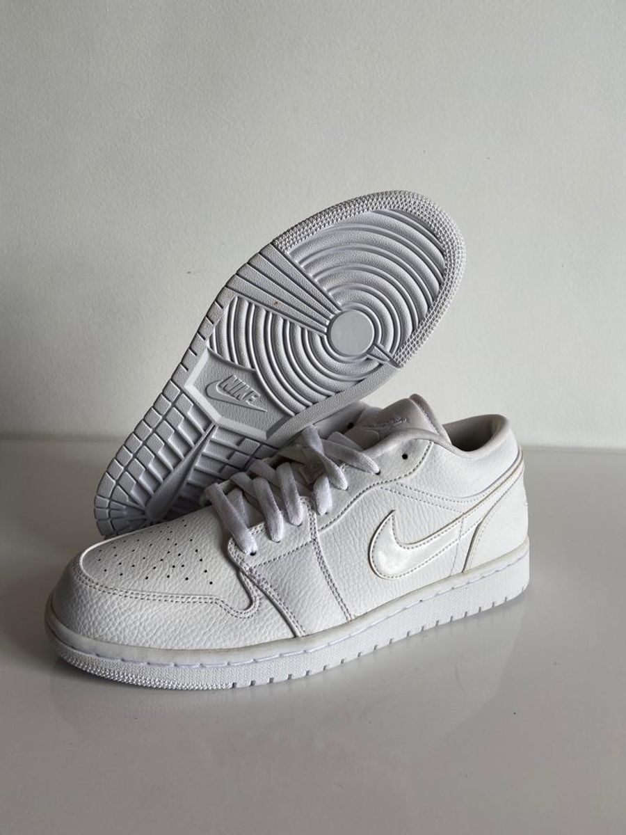 Tênis Nike Air Jordan 1 Low Branco Original | Tênis Masculino Nike ...