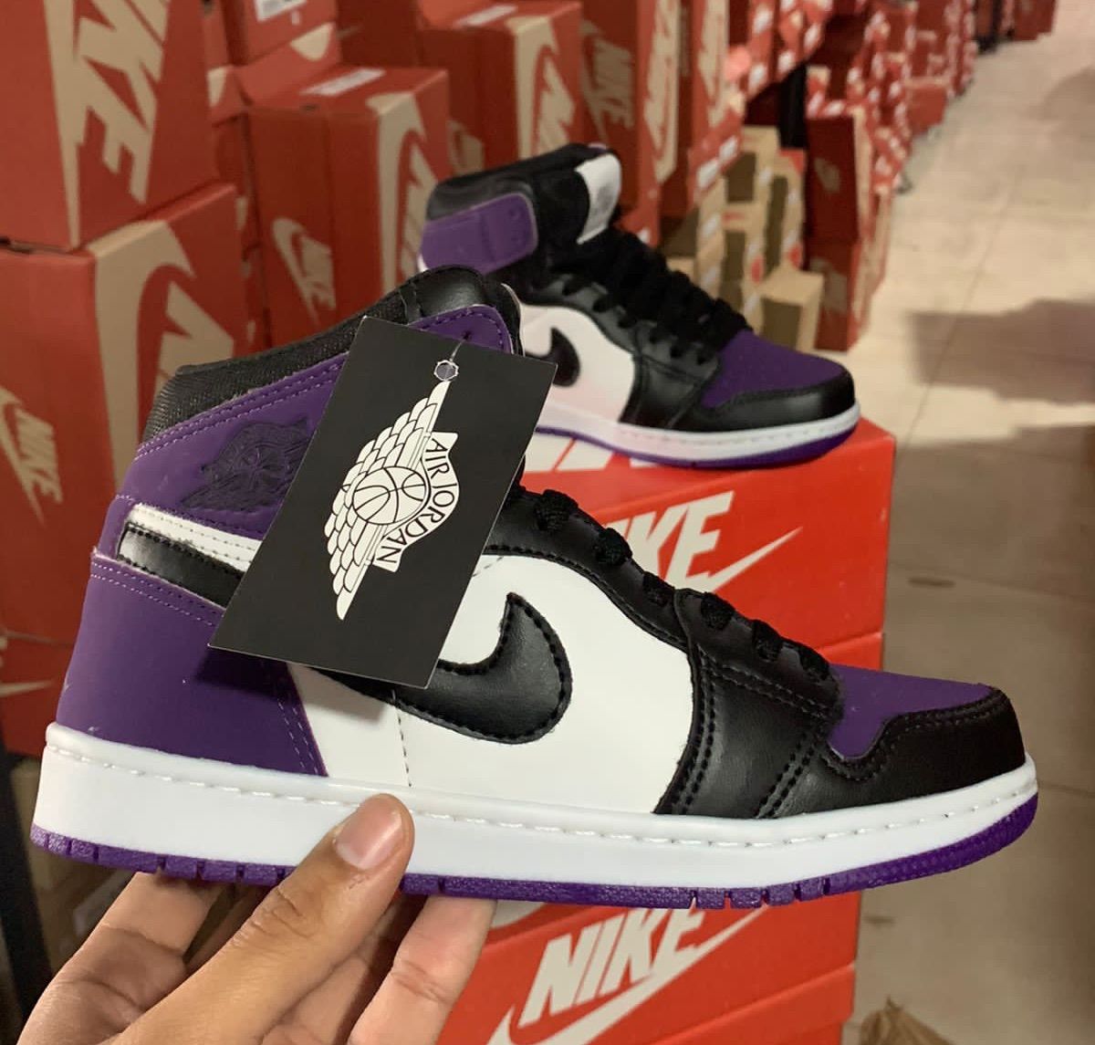 Tênis Nike Air Jordan 1 Purple | Tênis Feminino Nike Usado 75882668 ...