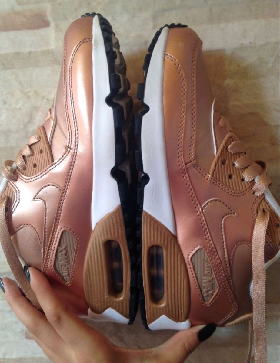 Tênis Nike Air Max 90 Rose Gold | Tênis Feminino Nike Usado 37274999 ...