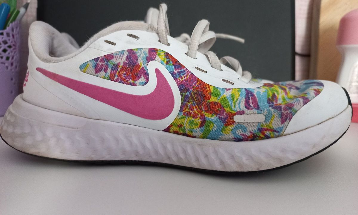 Tenis Nike Colorido | Tênis Feminino Nike Usado 66634455 | enjoei