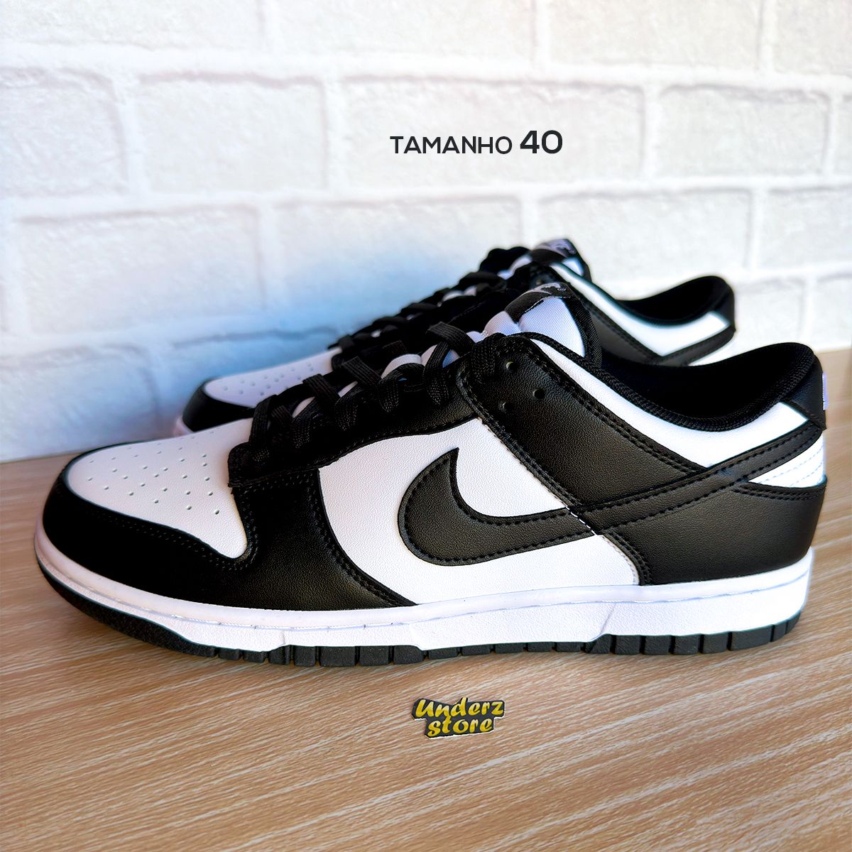 Tênis Nike Dunk Tam. 40 Low Panda Retro Cor: Branco e Preto Tenis ...