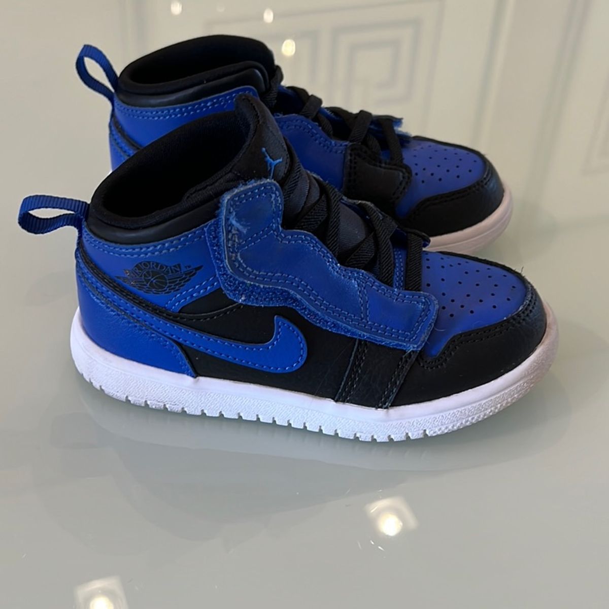 Tênis Nike Jordan 1 Mid Infantil Azul | Calçado Infantil para Meninos ...