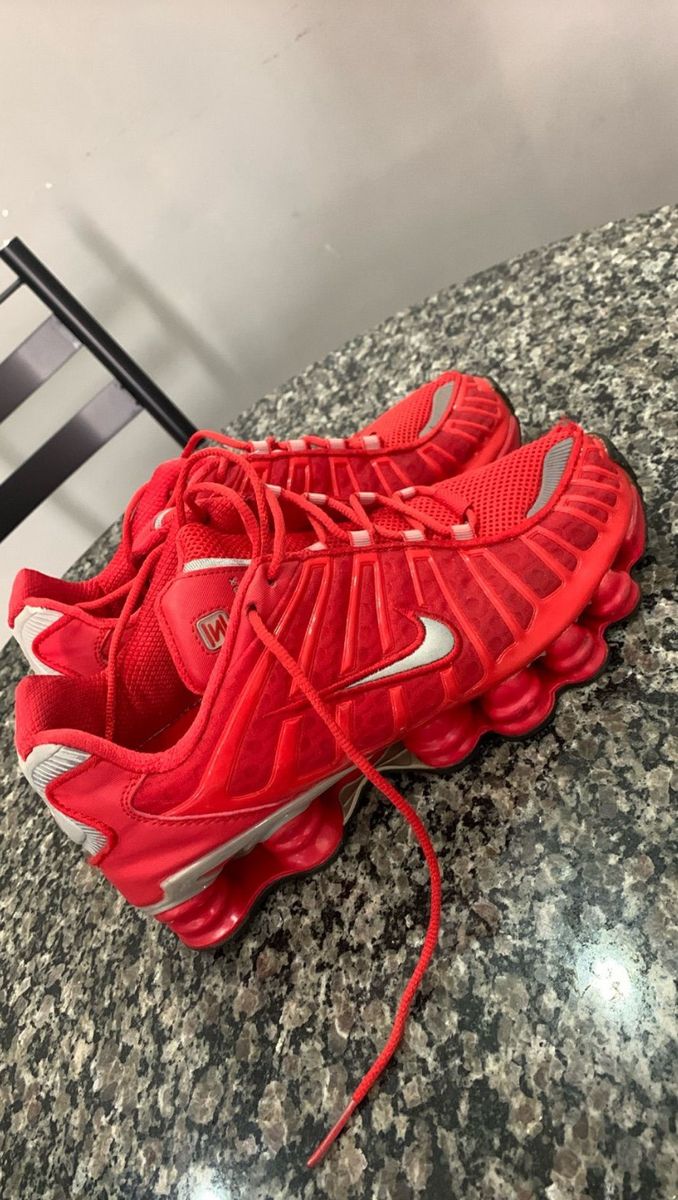 Tênis Nike Shox 12 Molas Vermelho | Tênis Masculino Nike Usado ...