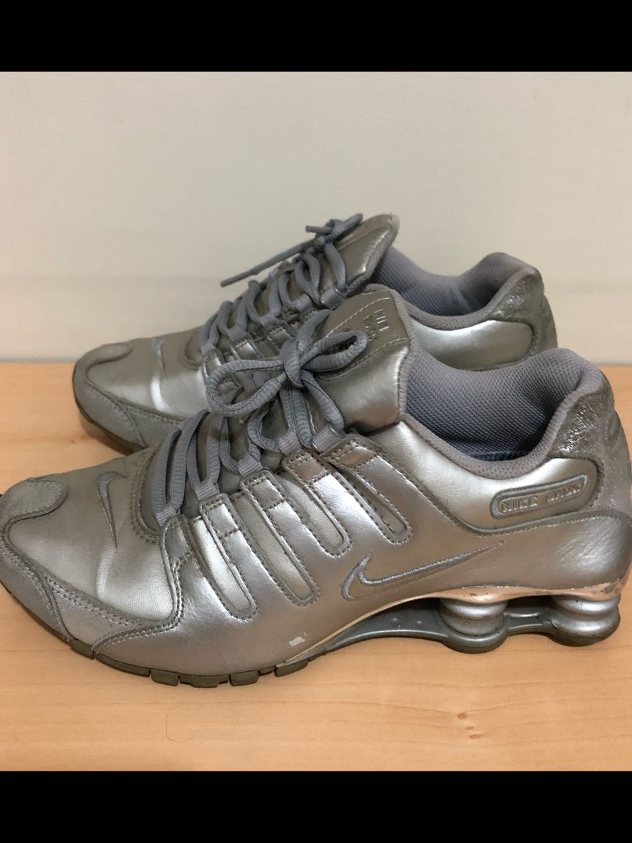 Tênis Nike Shox 4 Molas Prata Original | Tênis Masculino Nike Usado ...