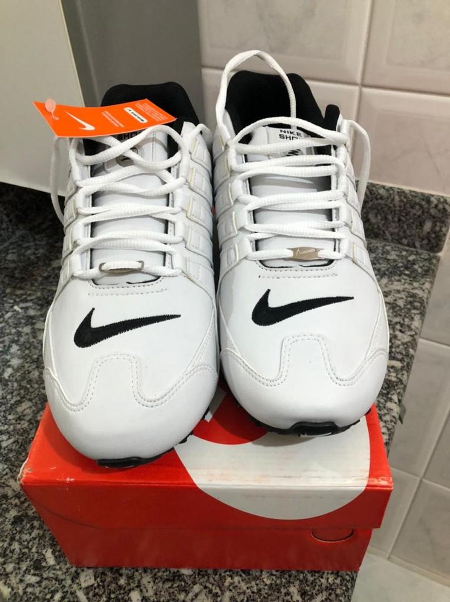Tênis Nike Shox Nz 4 Molas Branco e Preto | Tênis Masculino Nike Usado ...