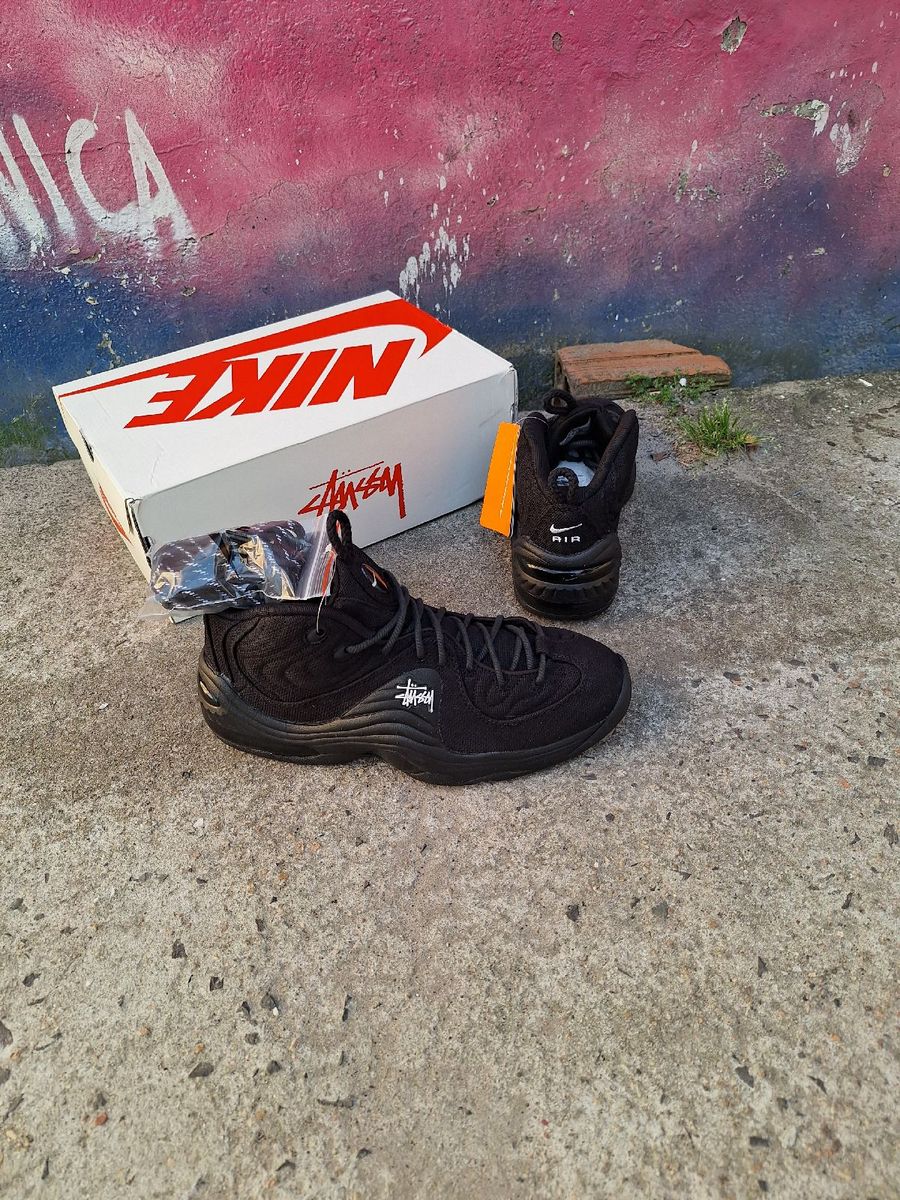 Tênis Nike X Stussy Penny All Black Collab Cânhamo Exclusivo Preto Dswt ...