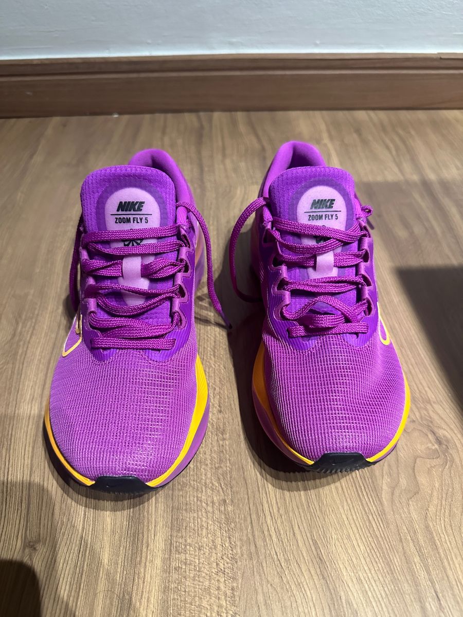 Tênis Nike Zoom Fly 5 Feminino Roxo/laranja Tam36 | Tênis Feminino Nike ...