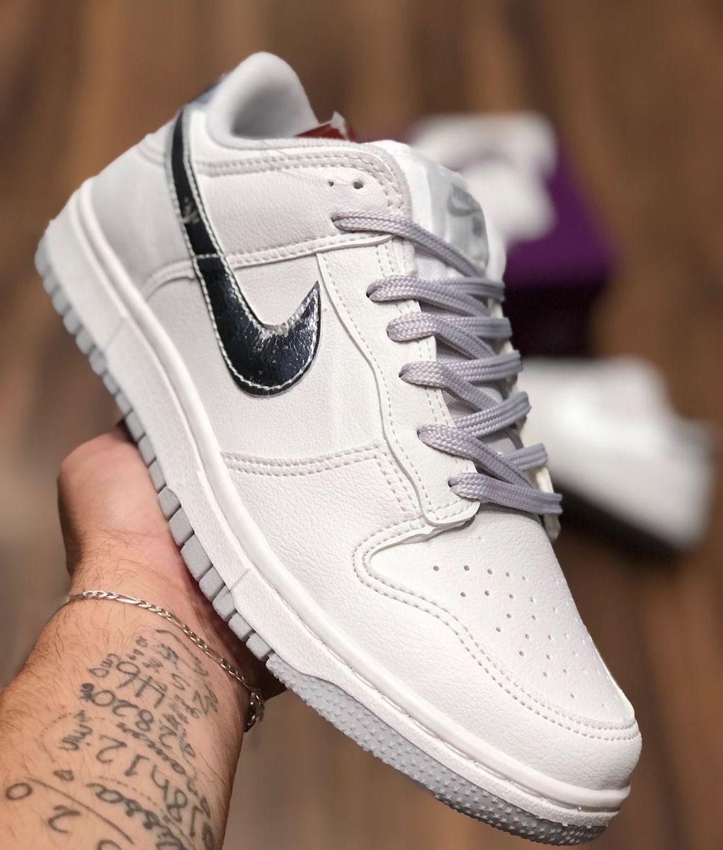 Tênis Nk Jordan Dunk Low Prata | Tênis Feminino Nunca Usado 86422560 ...