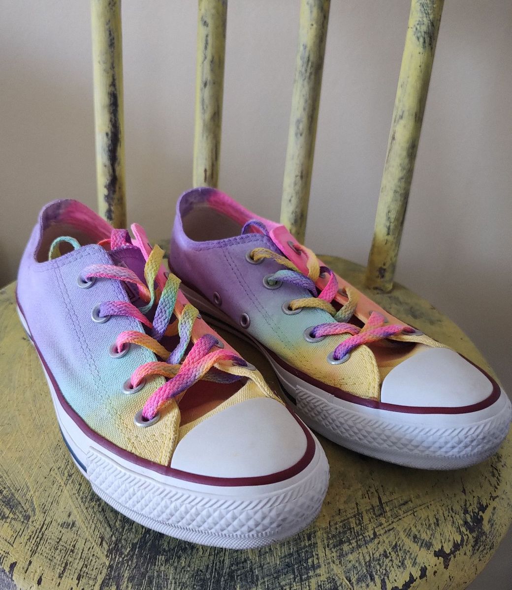 Tênis Original All Star Converse em Tie Dey. | Tênis Feminino Converse ...