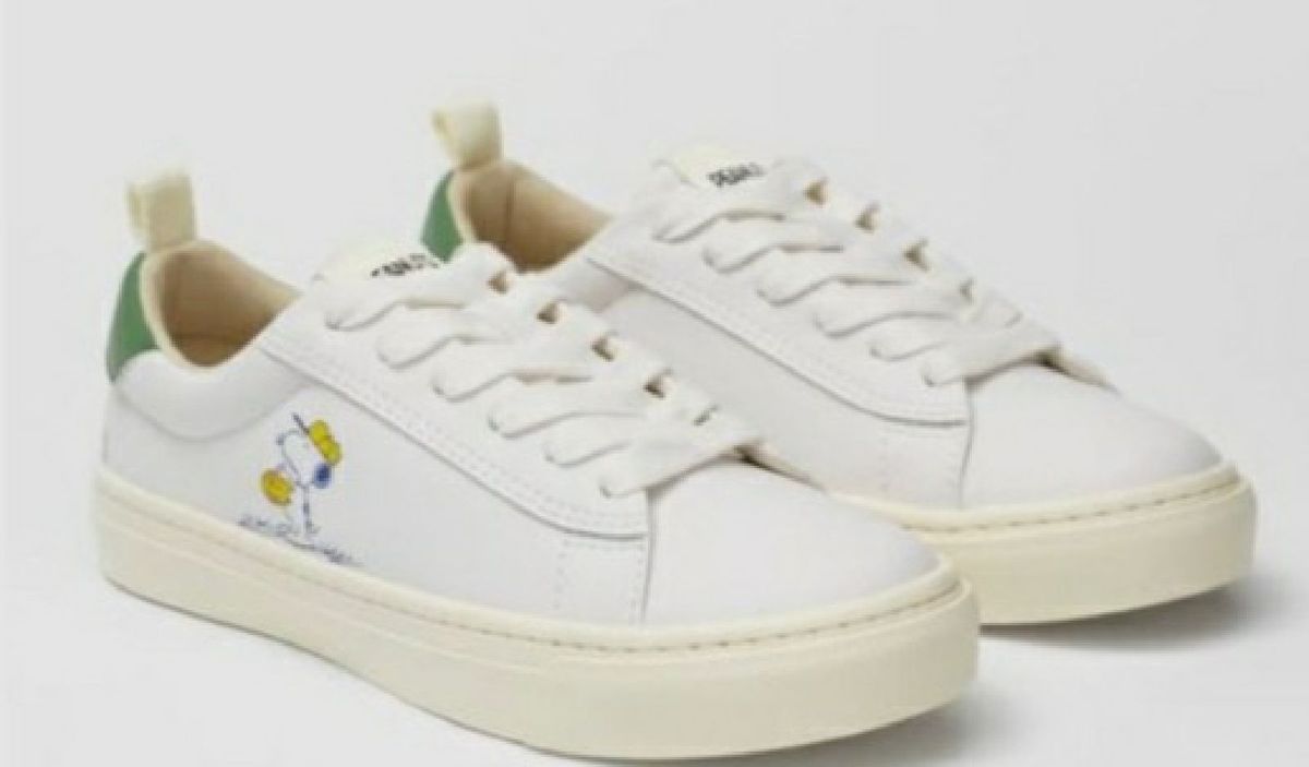 Tênis Peanuts Snoopy - Zara | Calçado Infantil para Meninos Zara Usado ...