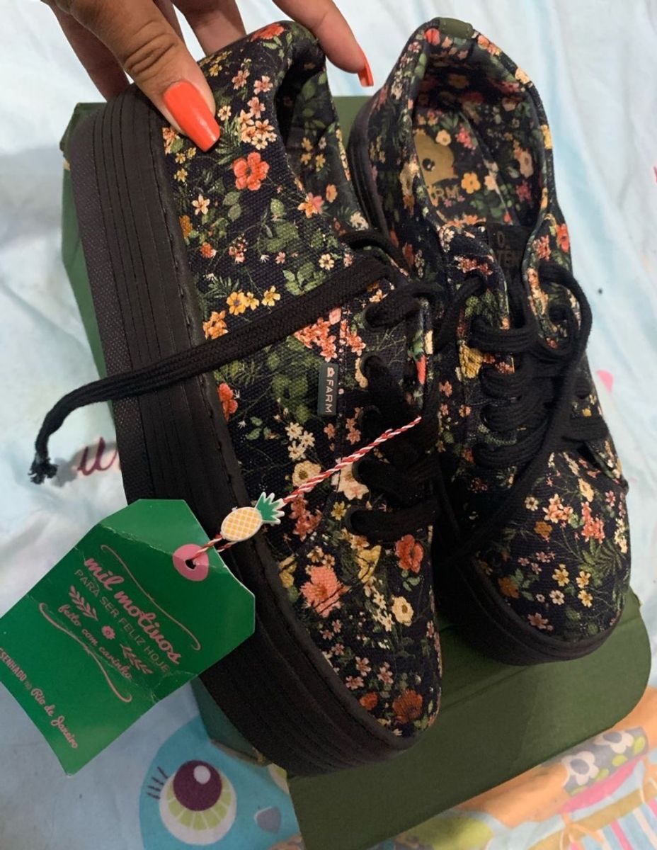 Tenis Pista Farm | Tênis Feminino Farm Nunca Usado 55631823 | enjoei