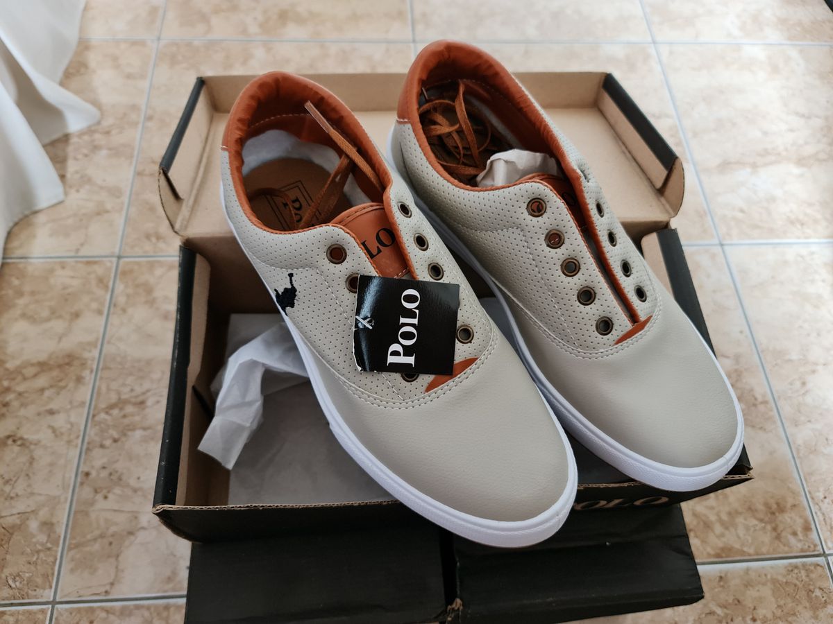 Tênis Polo Wear Masculino Bege | Tênis Masculino Polo Wear Usado ...