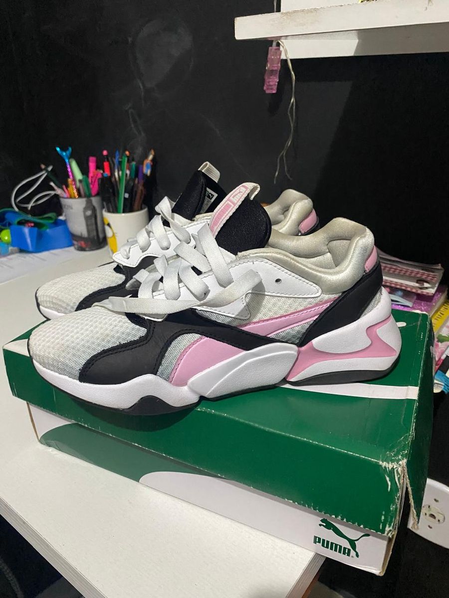 Tênis Puma Nova 90's Bloc "barbie" | Tênis Feminino Puma Usado ...