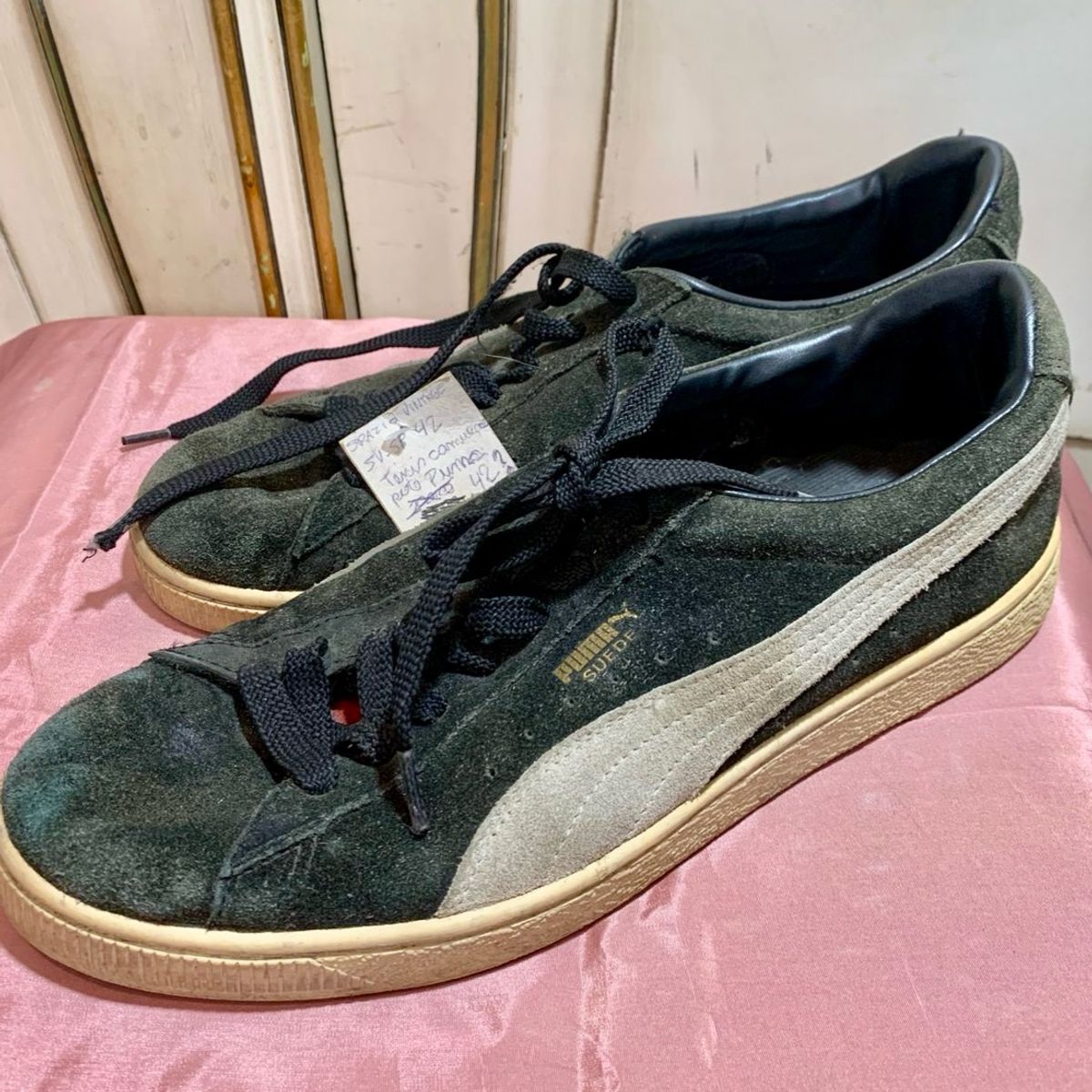 Tênis Puma Old School Indie Preto e Cinza | Tênis Masculino Puma Usado ...