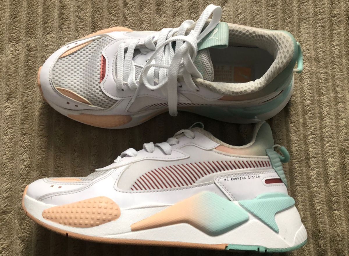 Tênis Puma Rs-x Gloaming Feminino Ivory Glow Blue | Tênis Feminino Puma ...