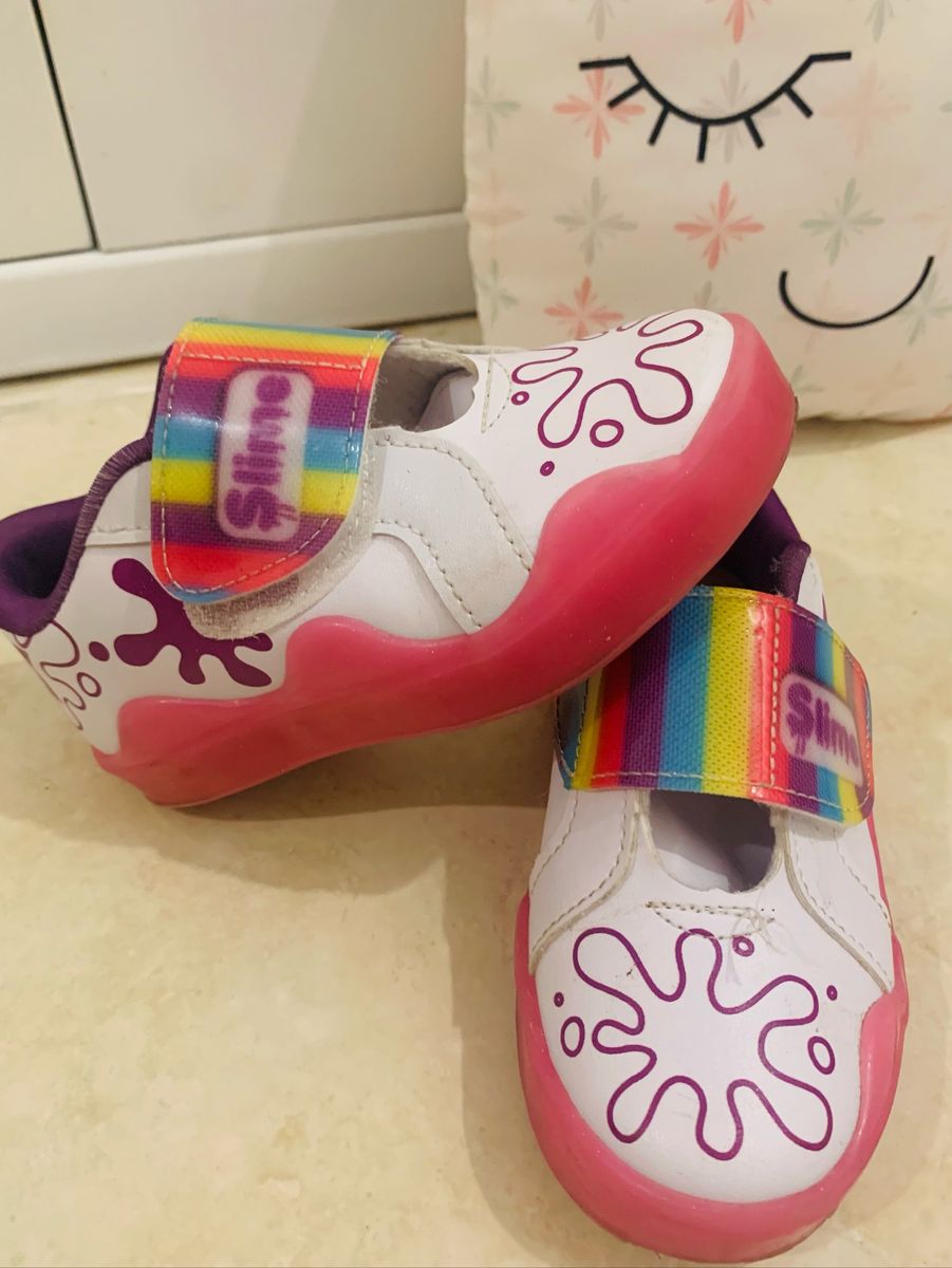 Tênis Que Acende Quando Pisa | Calçado Infantil para Meninas Kidy Usado ...