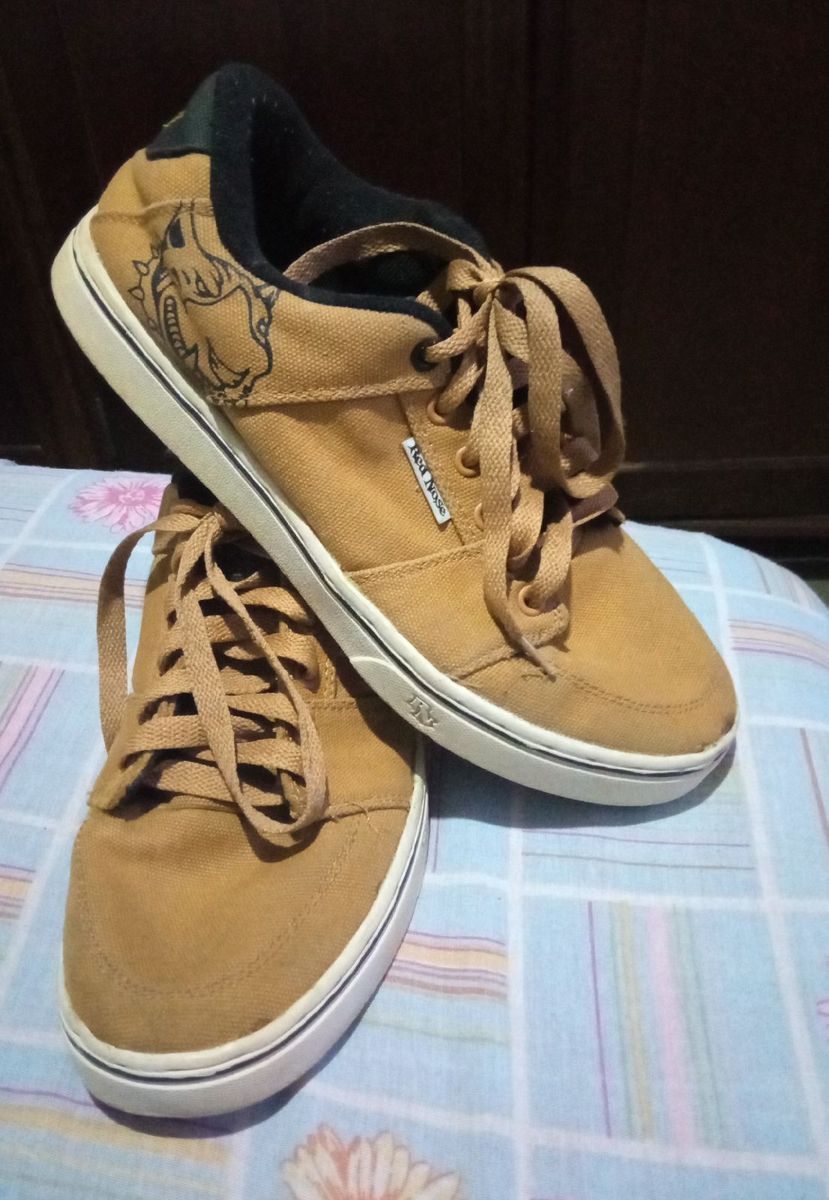 Tênis Red Nose, Original, em Lona,hiper Reforçado, Masculino, Côr Ocre ...