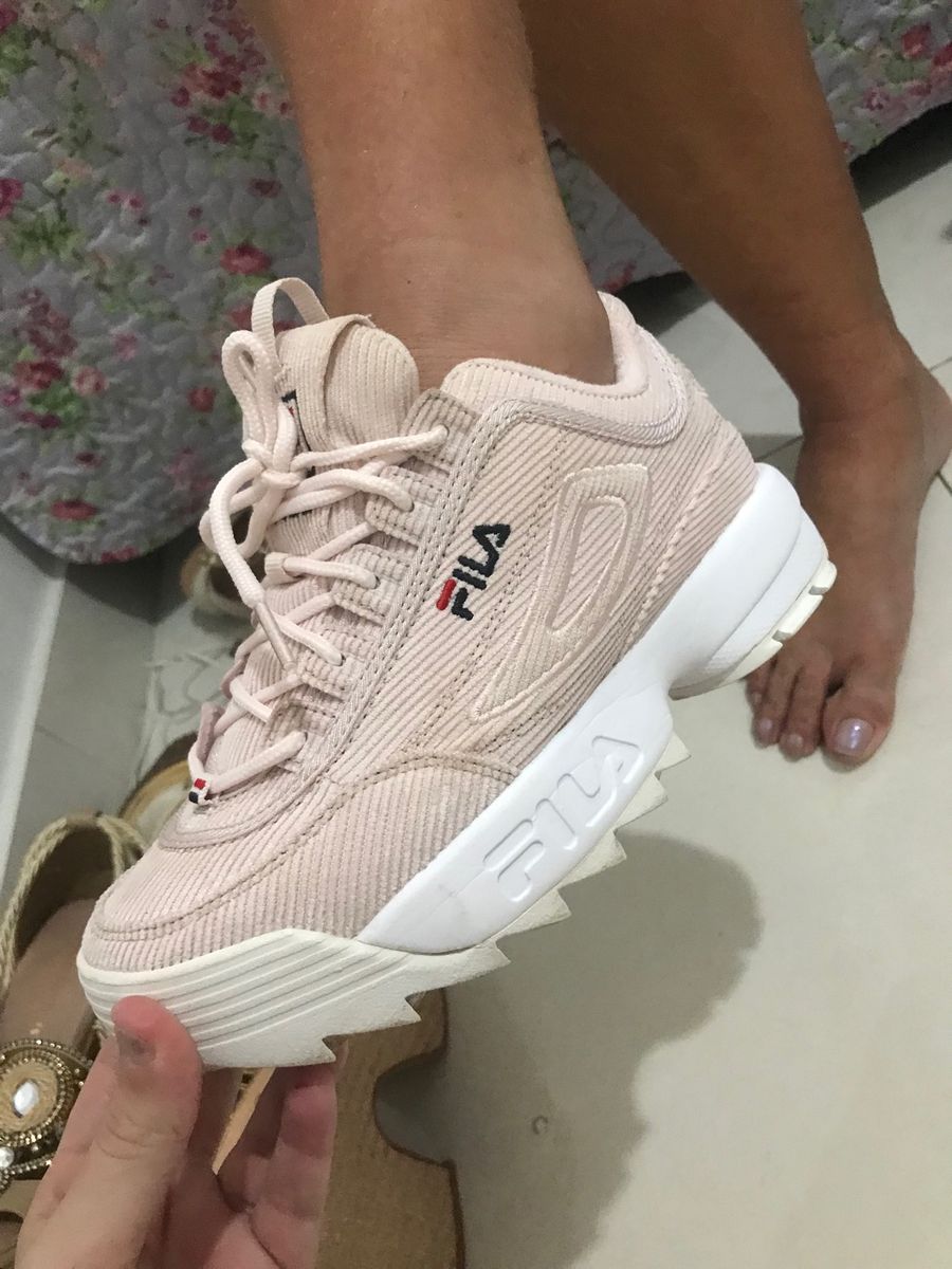 Tênis Rose Fila | Tênis Feminino Fila Usado 85111052 | enjoei