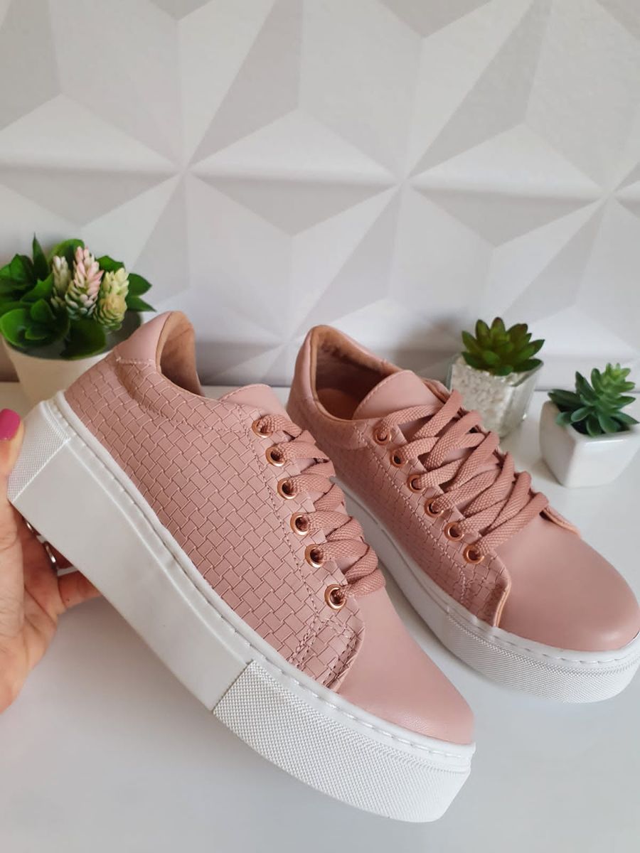 Tênis Rosê Lindo | Tênis Feminino Nunca Usado 60401671 | enjoei