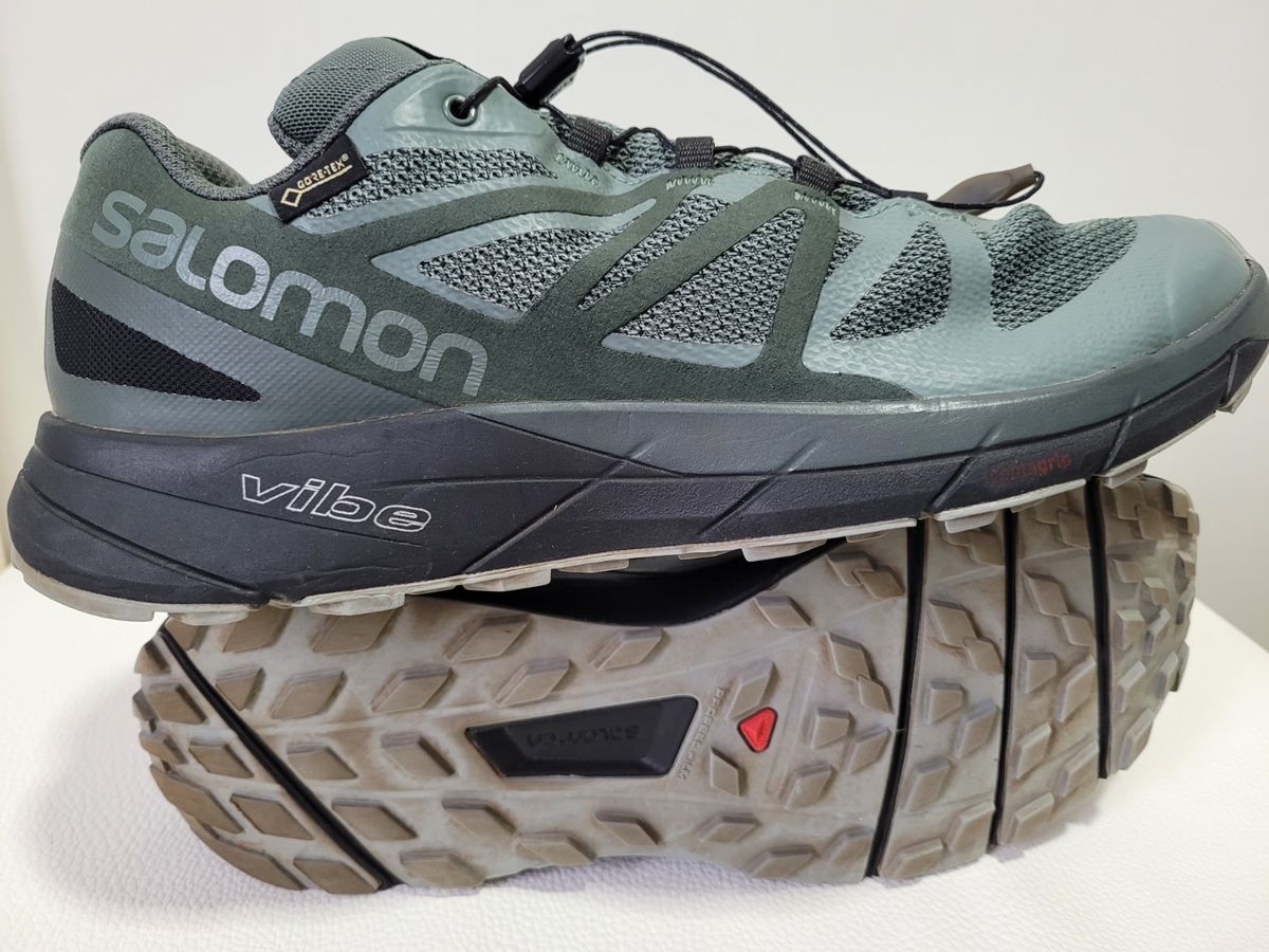 Tenis Salomon Sense Ride Gtx Vibe Invisible Fit Vibe Imperveável Verde ...