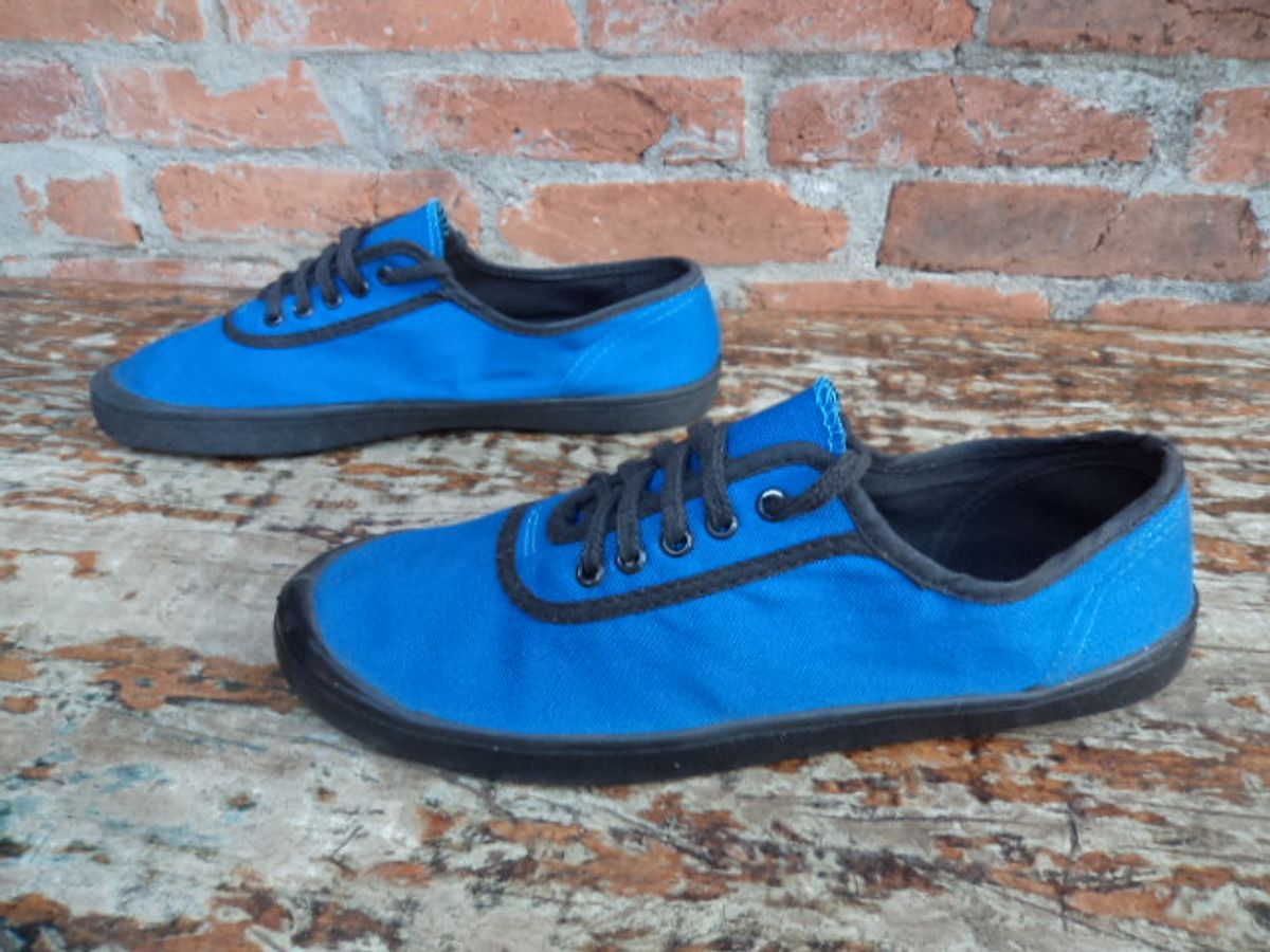 Tenis Sapatilha Mocassim Conga Retro Vintage Azul Celeste para Quem ...