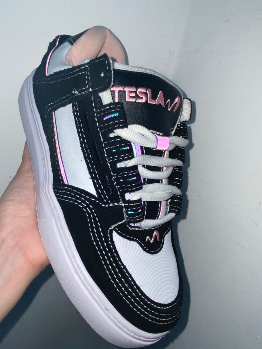 Tênis Tesla Coil Black Rose- Original. | Tênis Feminino Tesla Usado ...