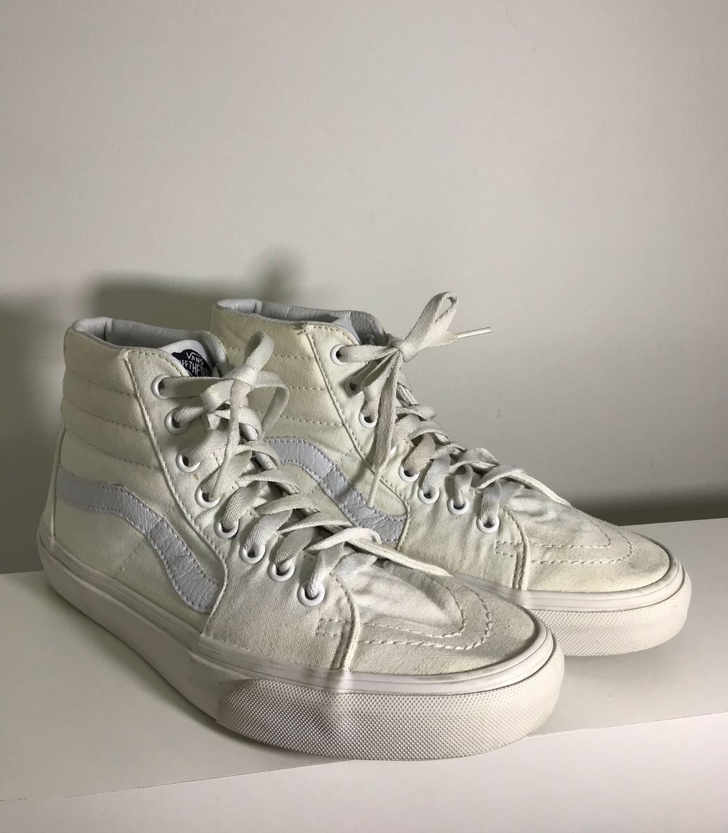 Tênis Vans Botinha Original - Branco | Tênis Feminino Vans Usado ...