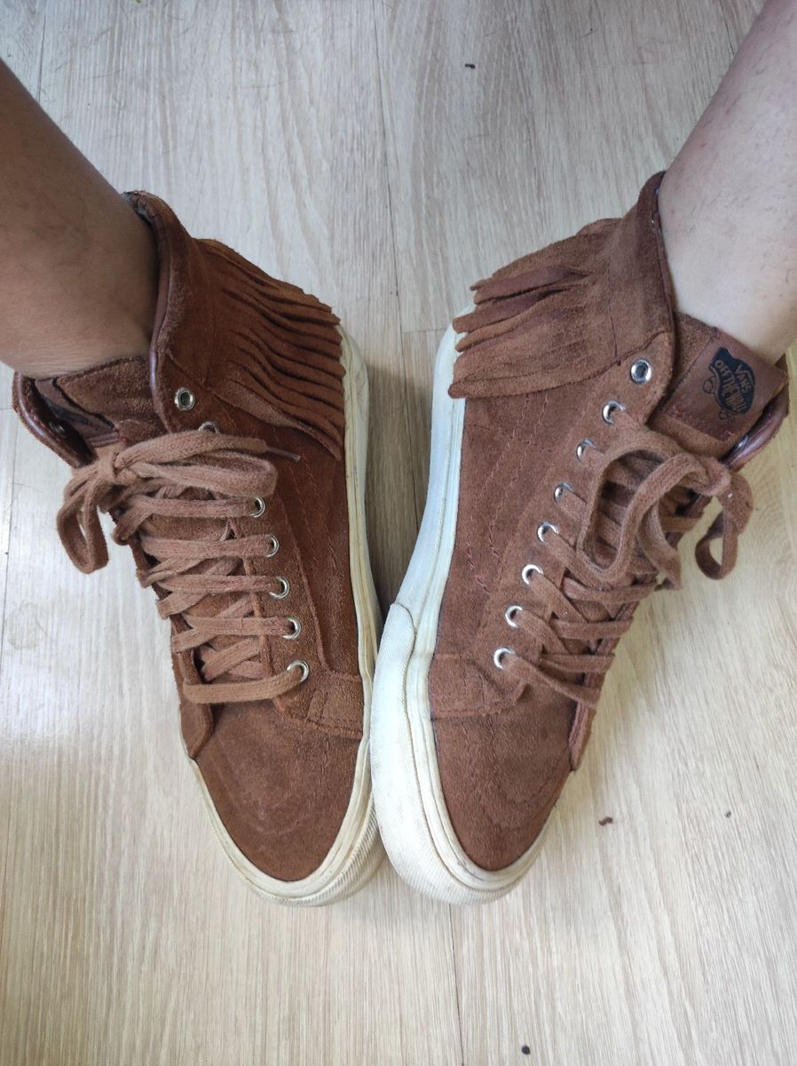 Tênis Vans Cano Alto Franja | Tênis Feminino Vans Usado 83861742 | enjoei