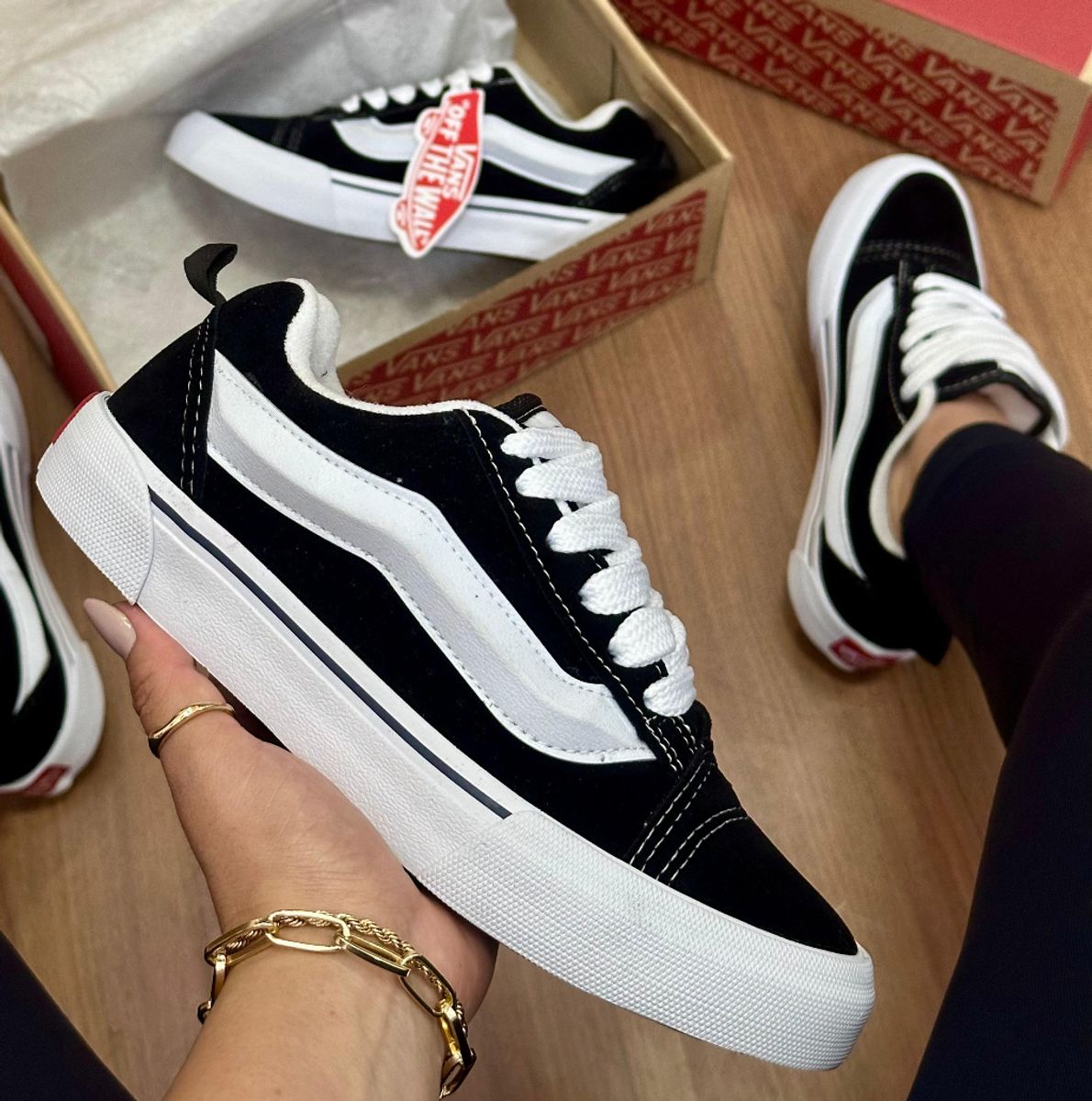 Tênis Vans Knu Preto Tamanho 37 | Tênis Feminino Vans Usado 117976673 | enjoei