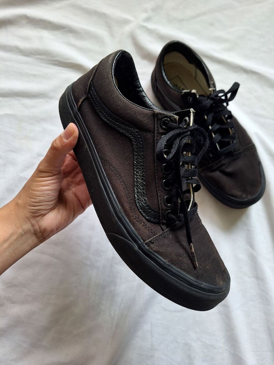 Tênis Vans Old Skool Black | Tênis Feminino Vans Usado 93802762 | enjoei