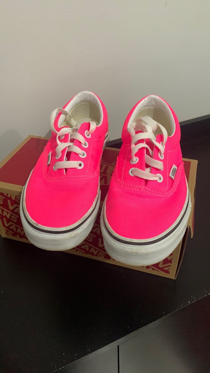 Tênis Vans Rosa Neon | Tênis Feminino Vans Usado 83193872 | enjoei