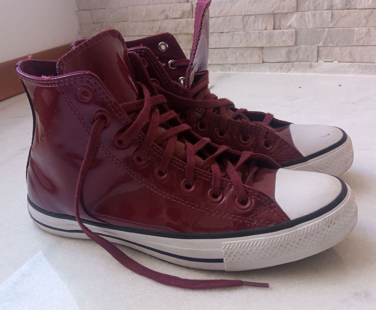 Tênis Vinho Vinil, All Star Converse. N. 38 | Tênis Feminino All Star ...