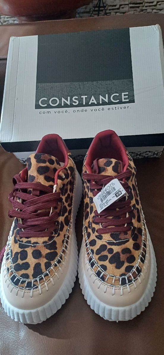 Tenis Vonstance Animal Print | Produto Feminino Constance Nunca Usado ...