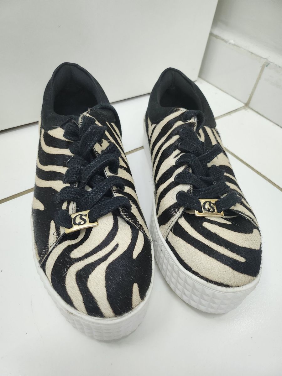 Tenis Zebra Carmen Steffens N.36 | Tênis Feminino Carmen Steffens Usado ...