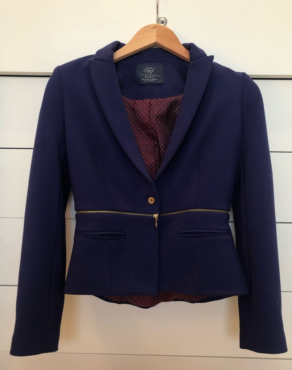 Terninho Roxo da Zara | Terno Feminino Zara Usado 42300549 | enjoei