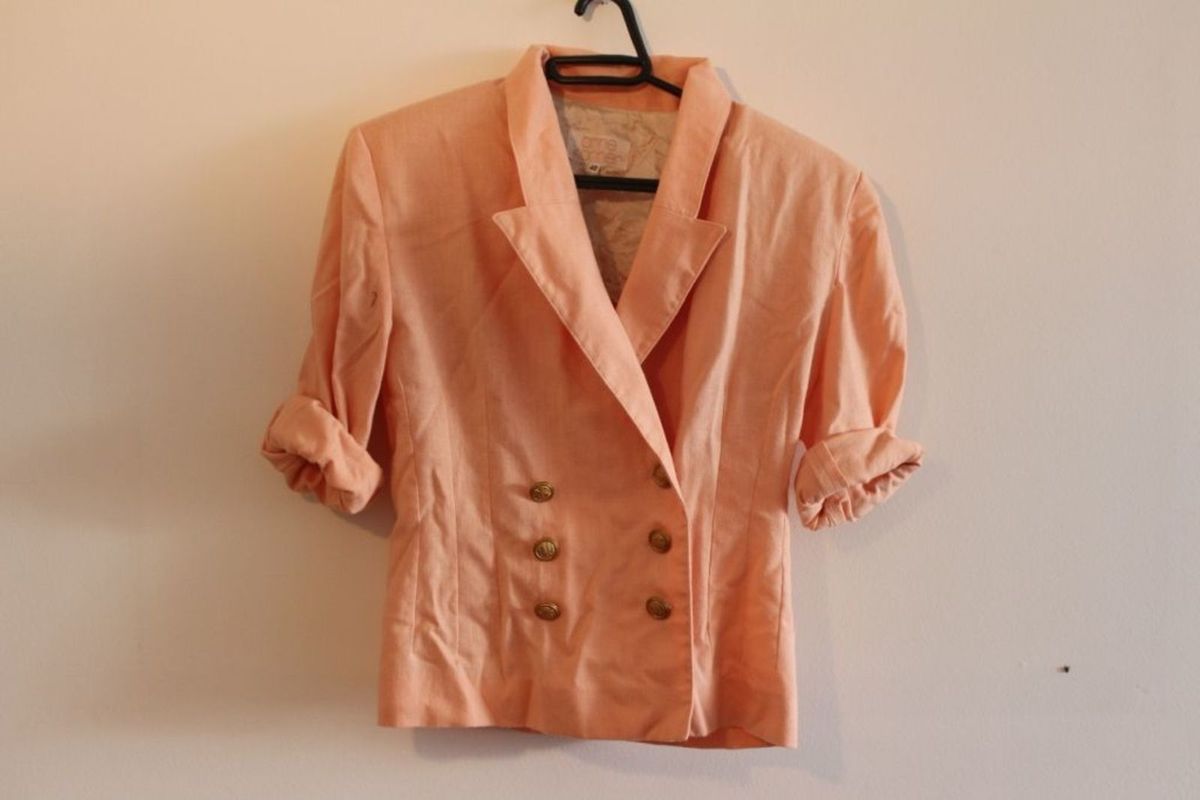 Terno Anne Kanner Blazer Vintage Salmão | Terno Feminino Anne Kanner ...